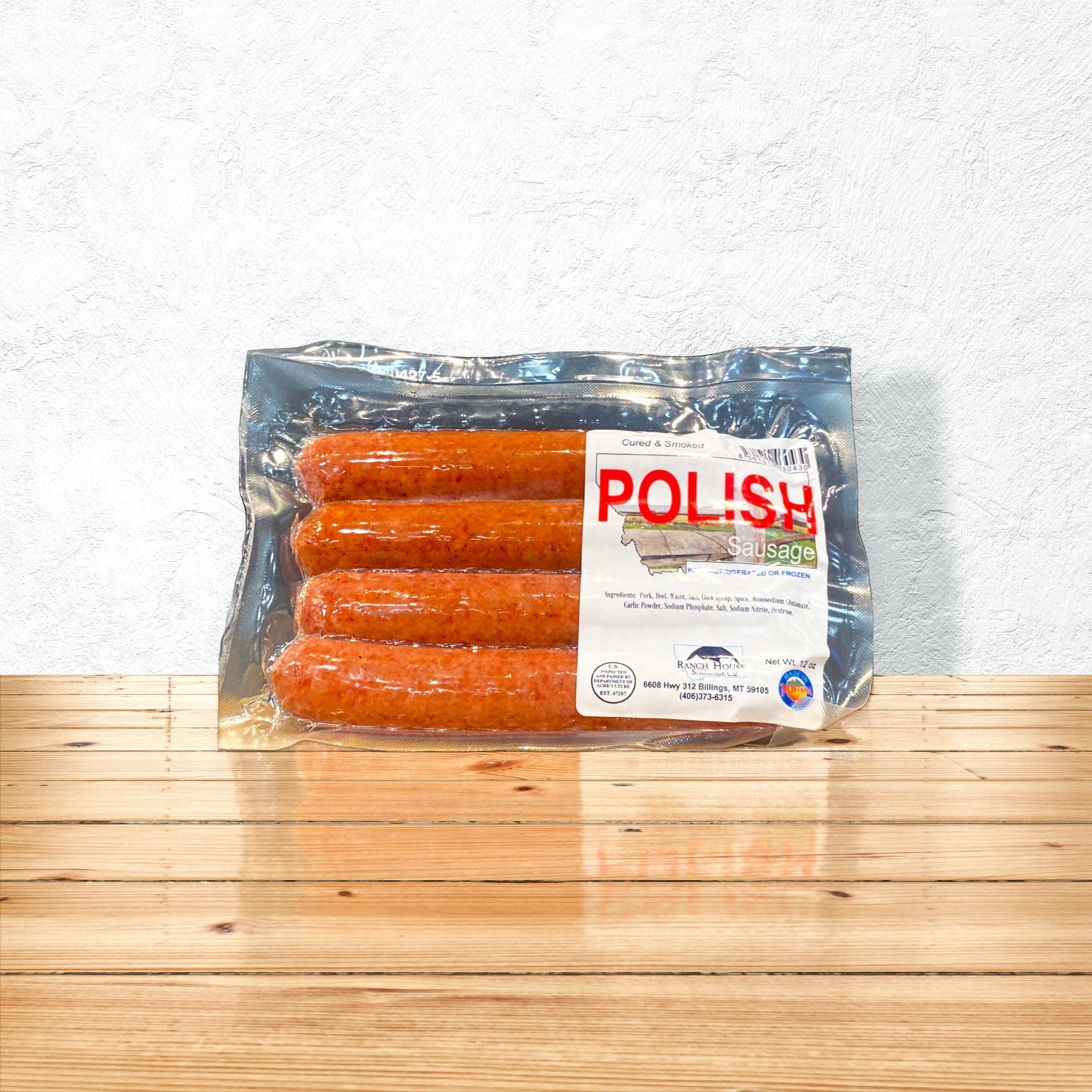 Ranch House Polish Sausage 12oz | Frank's BBQ Trading Post