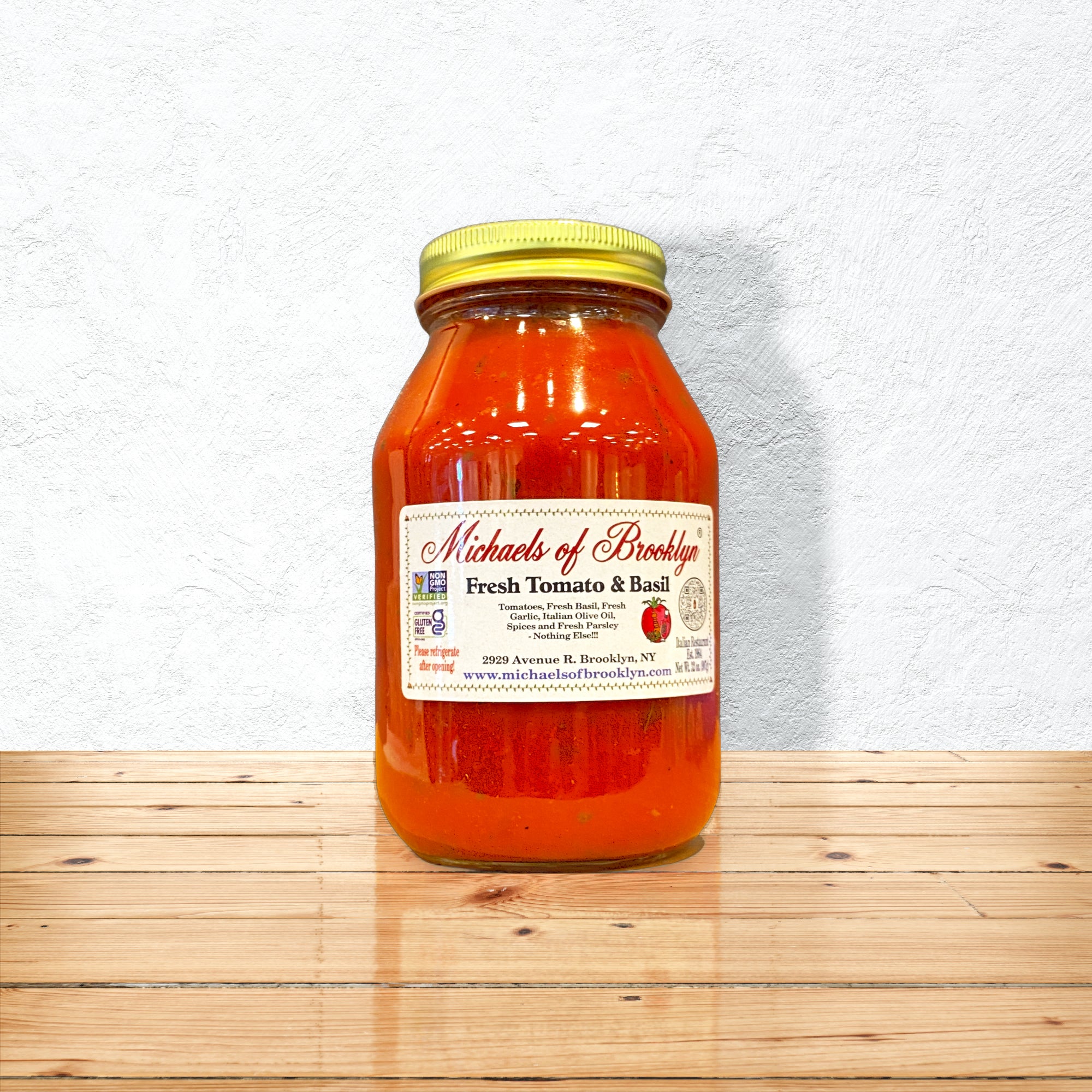 Michaels of Brooklyn Fresh Tomato & Basil | Frank's BBQ Trading Post