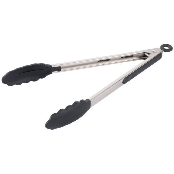 12" Premium Stainless Steel Kitchen Tongs w/Silicone Tips