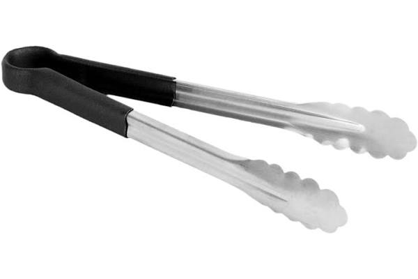 Thunder Group 12" stainless steel tong, black | Frank's BBQ Trading Post